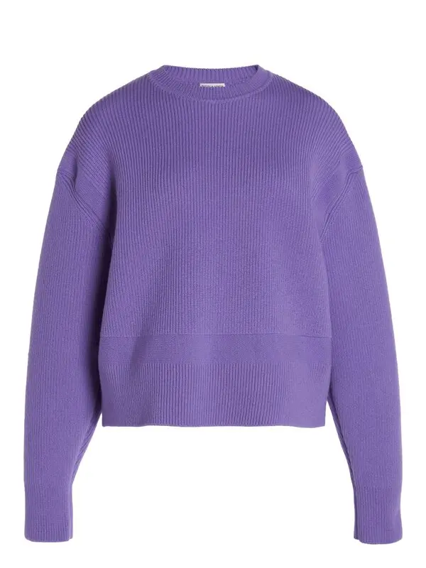 Bottega Veneta Cashmere-blend Crewneck Sweater - Purple