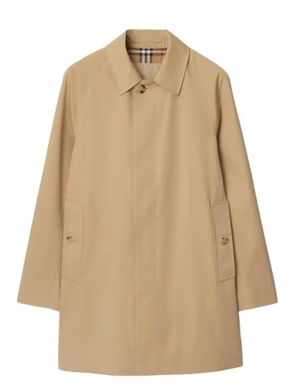 Burberry Short Camden Heritage Car Coat - Honey Beige