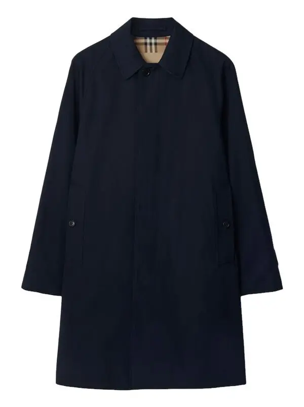 Burberry Mid-length Camden Heritage Car Coat - Coal Blue