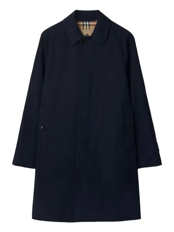 Burberry The Camden Heritage Car Coat - Coal Blue