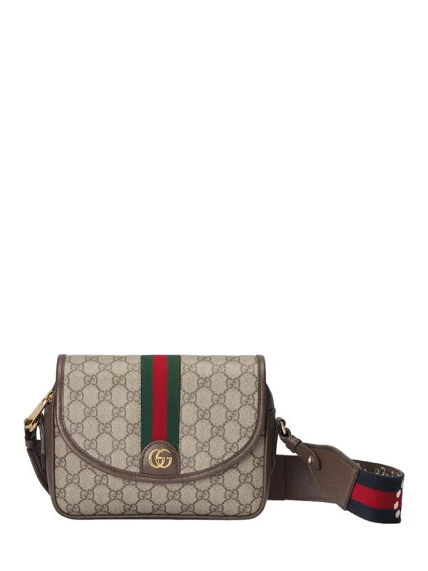 Gucci Ophidia Small Shoulder Bag Gg Canvas - Beige