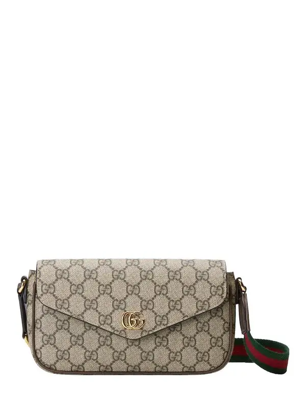 Gucci Ophidia Small Shoulder Bag Gg Canvas - Beige