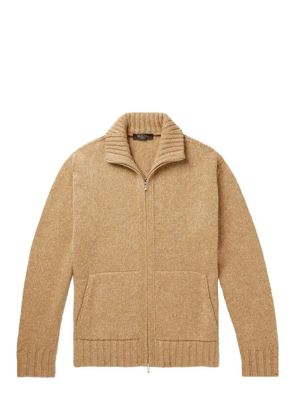 Loro Piana Cashmere Zip-up Sweater - Neutrals