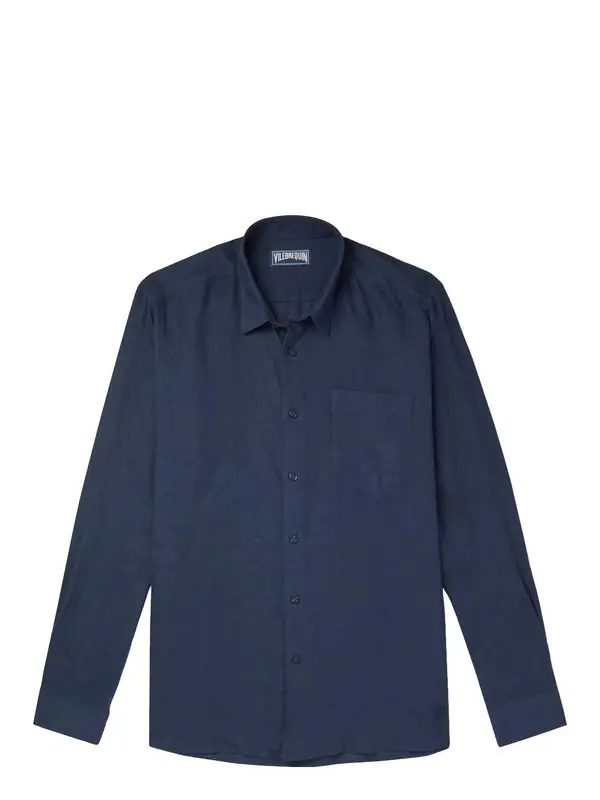 Vilebrequin Caroubis Linen Shirt - Blue