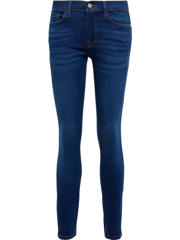 FRAME Le Skinny De Jeanne High-rise Jeans - Blue