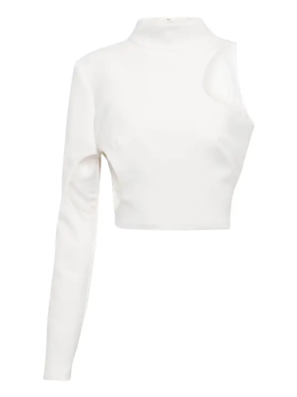 MONOT Mônot Cutout Crêpe Top - White