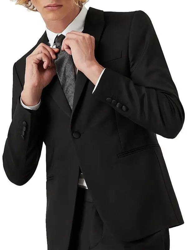 Emporio Armani Armani Essential David Line Slim Fit Suit Jacket - Black