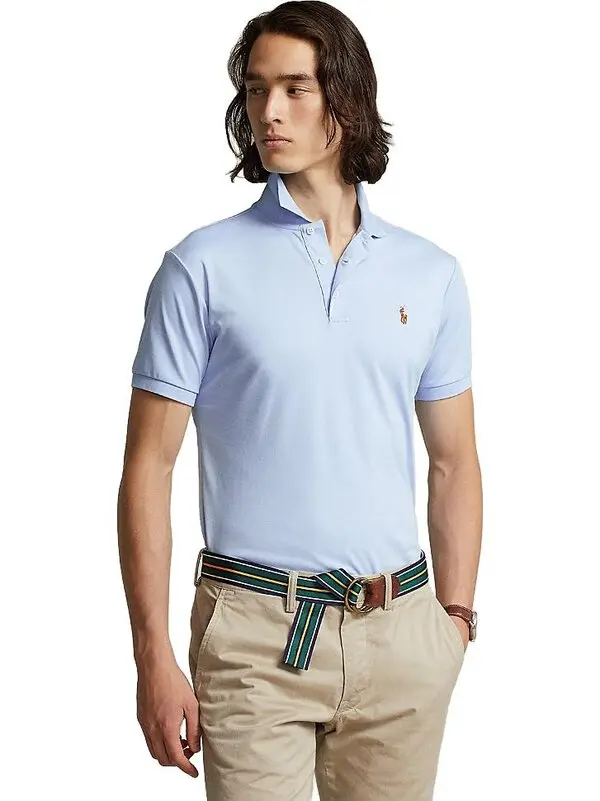 Polo Ralph Lauren Classic Fit Soft Cotton Polo Shirt - Office Blue