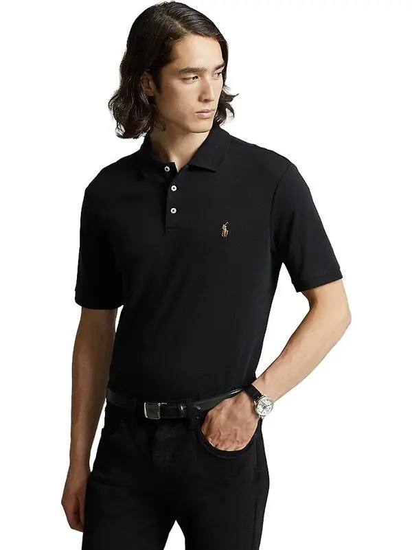 Polo Ralph Lauren Classic Fit Soft Cotton Polo Shirt - Polo Black
