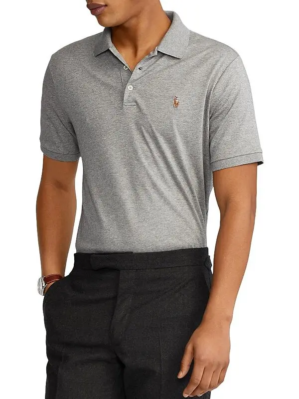 Polo Ralph Lauren Classic Fit Soft Cotton Polo Shirt - Steel Heather