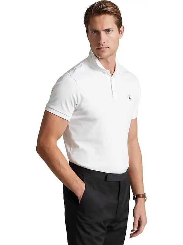 Polo Ralph Lauren Classic Fit Soft Cotton Polo Shirt - White