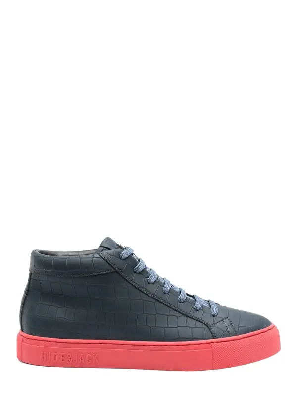 HIDE&JACK Essence Croco High-top Sneakers - Blue