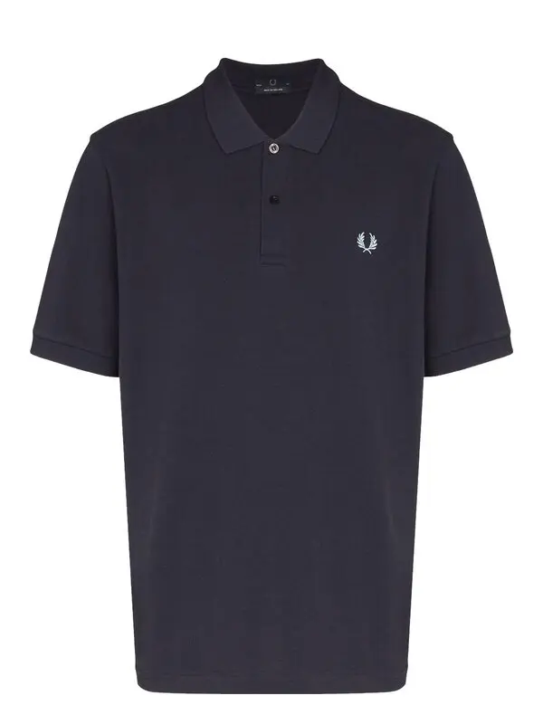 Fred Perry Embroidered Logo Polo Shirt - Blue
