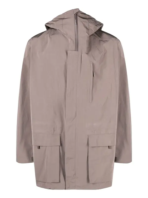 Y3 Classic Dorico Hooded Parka - Brown