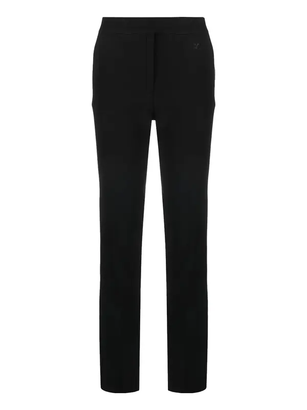 COURREGES Mid-rise Slim-fit Trousers - Black