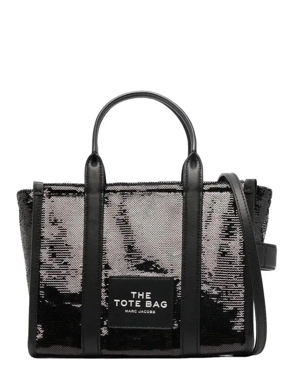 Marc Jacobs The Mini Logo-patch Tote - Black