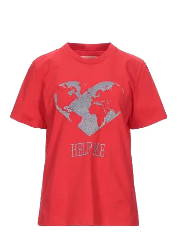 Alberta Ferretti Printed Organic Cotton T-shirt - Red