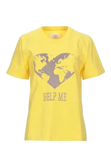 Alberta Ferretti Printed Organic Cotton T-shirt - Yellow