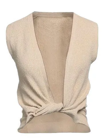 Jacquemus Sleeveless Knitted Top - Beige