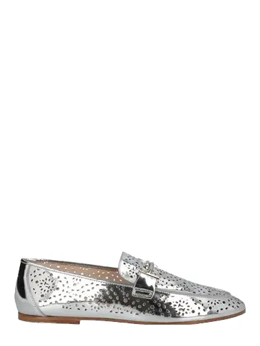 TOD'S Leather Loafers - Silver
