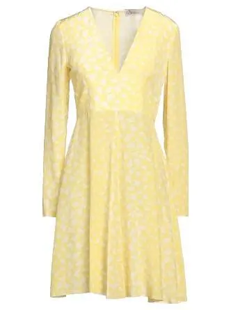 Red Valentino Silk Mini Dress - Yellow