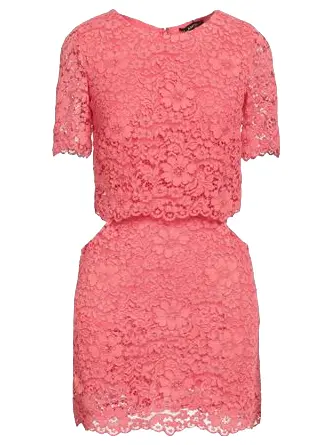 Amen Mini Lace Dress - Red
