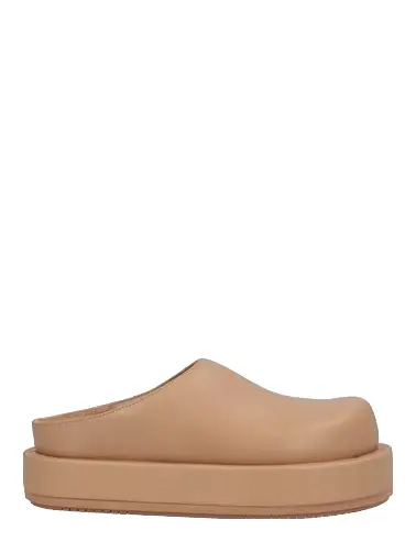 Paloma Berceló Leather Mules - Beige