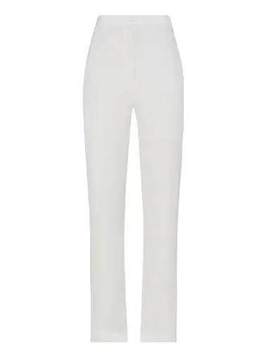 Patrizia Pepe Straight-leg Velvet Pants - White