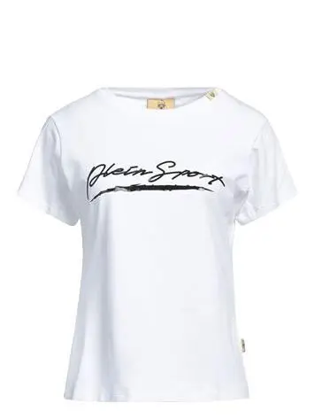 PLEIN SPORT Logo-print Stretchy T-shirt - White