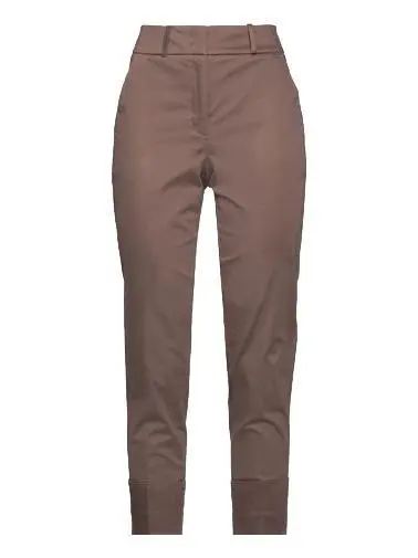 Peserico Tapered Mid-rise Pants - Brown