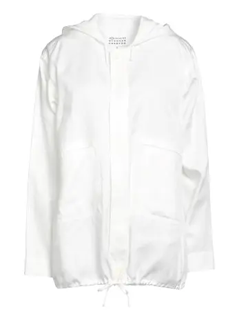 MAISON MARGIELA Hooded Cotton Shirt - White
