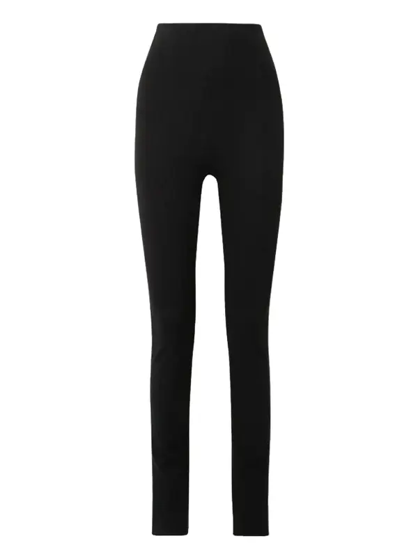 LESET Rio Stretch-ponte Slim-leg Trousers - Black