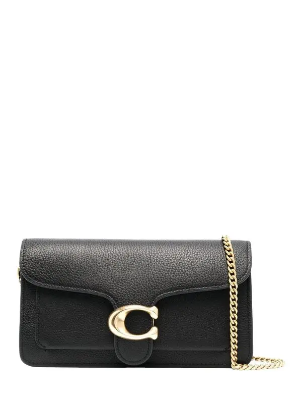 COACH Tabby Leather Clutch - Black