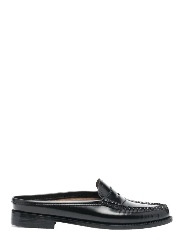 G.H.BASS 20mm Penny Loafer Mules - Black