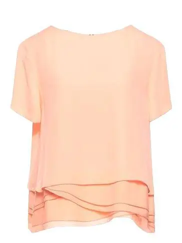 Emporio Armani Crepe Top - Salmon Pink