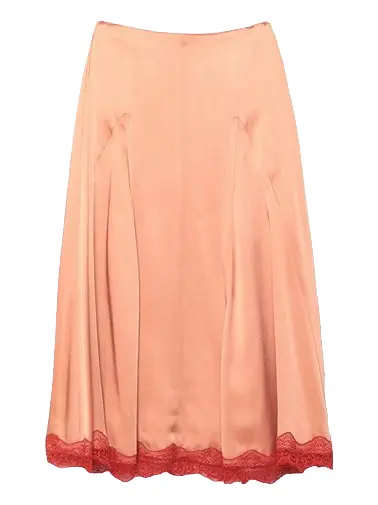 SEMICOUTURE Midi Flared Skirt - Orange