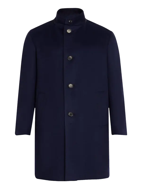 Zegna Oasi Cashmere Overcoat - Nvy Sld