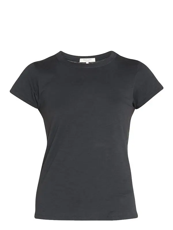 Rag & Bone Slub Crewneck Tee - Black