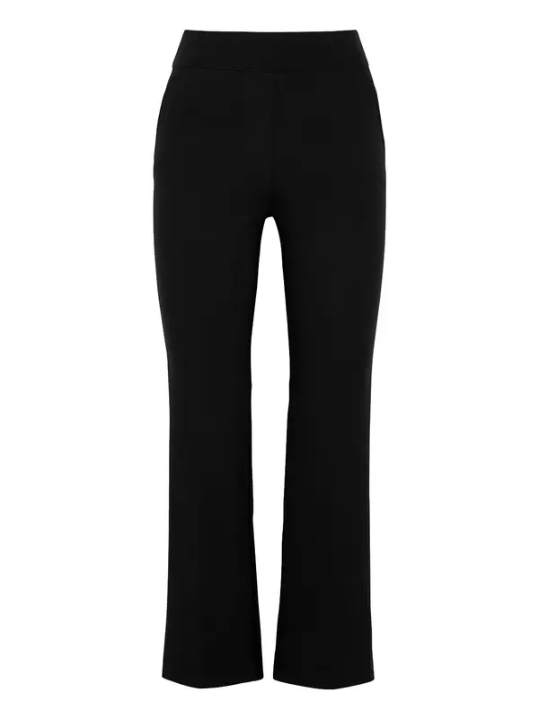 Spanx Kick-flare Stretch-jersey Trousers - Black