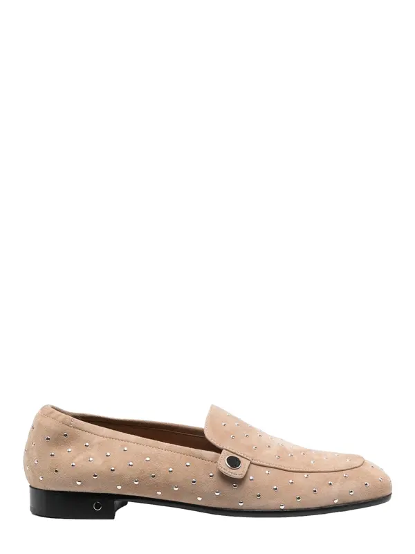 Laurence Dacade Rhinestone-embellished Loafers - Neutrals