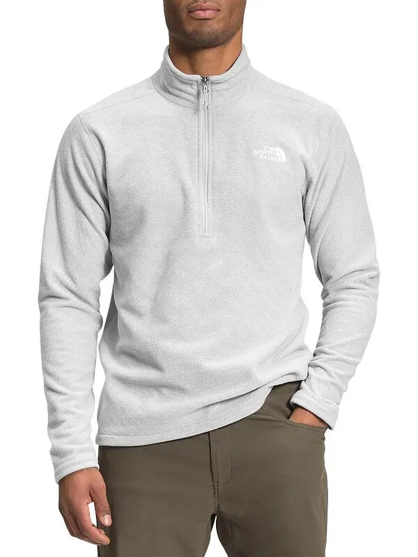 The North Face Textured Cap Rock Quarter Zip Pullover - Tnf Light