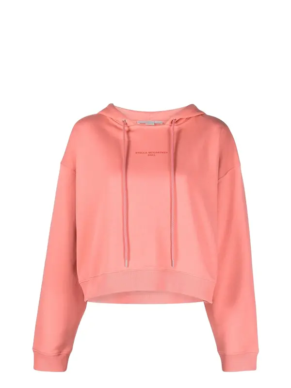 Stella McCartney Logo-print Drawstring Hoodie - Pink