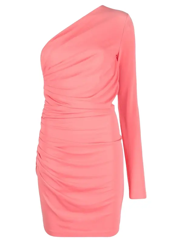 Dsquared2 Ruched One-shoulder Mini Dress - Pink