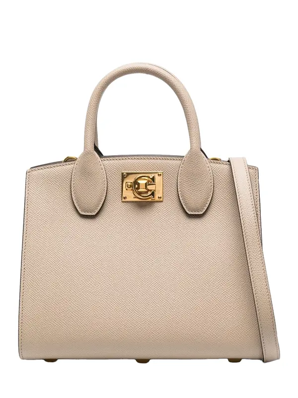 FERRAGAMO The Studio Small Tote - Neutrals