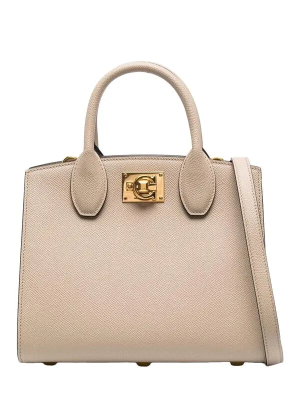 FERRAGAMO The Studio Small Tote - Neutrals