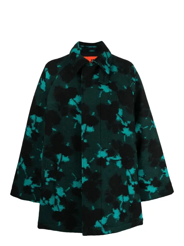 Colville Graphic-print Coat - Green
