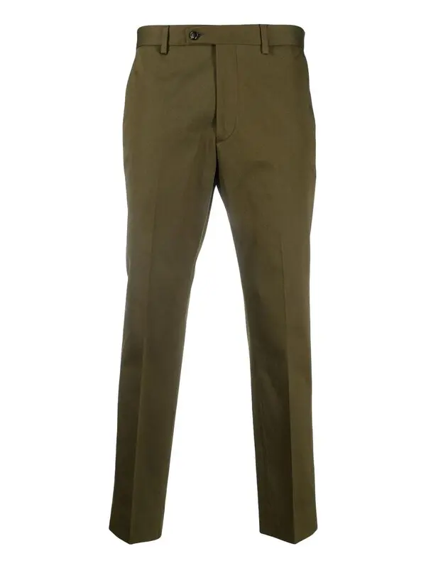 DELL'OGLIO Cropped Leg Trousers - Green