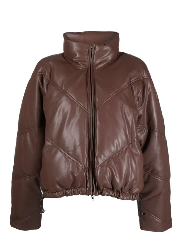 A.L.C. Morrison High-neck Padded Jacket - Brown