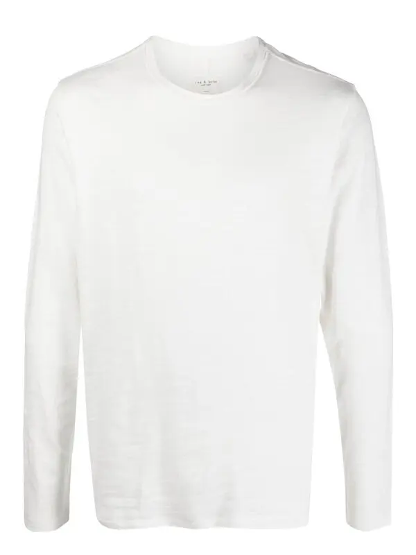 Rag & Bone Long-sleeve Cotton T-shirt - White