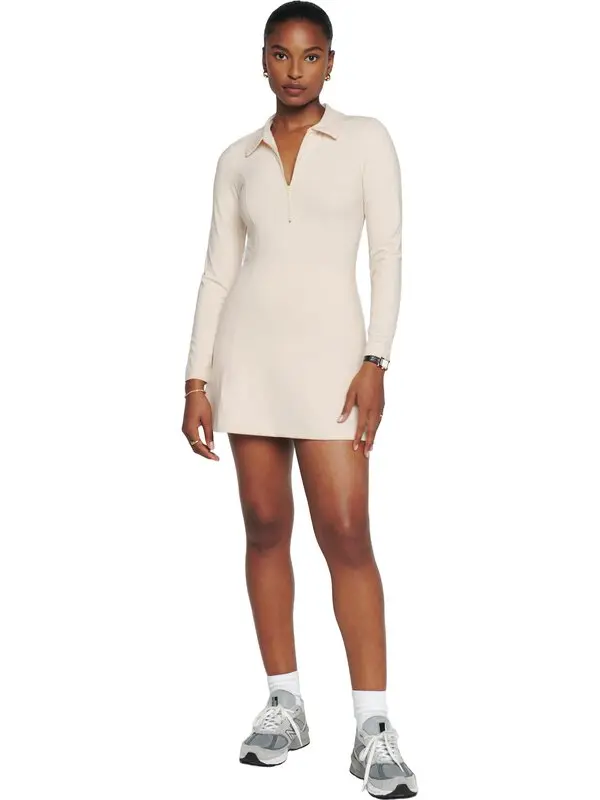 REFORMATION Desirae Ecostretch Dress - Ivory